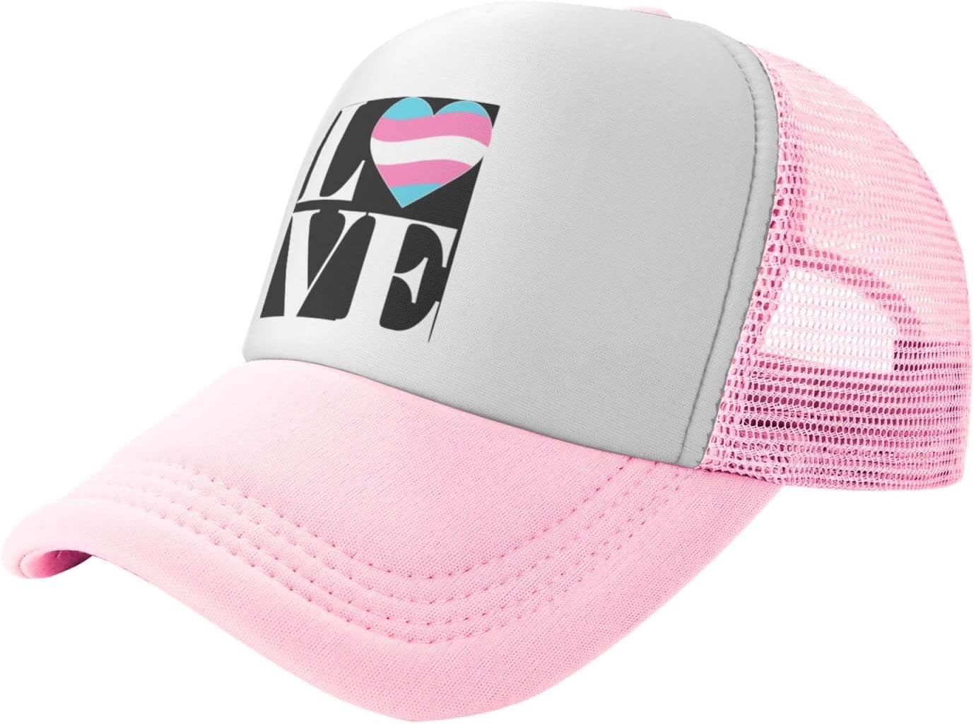 LGBT Trans 'Love' Gender Gift for Transgender Pride Trucker hat Men ...