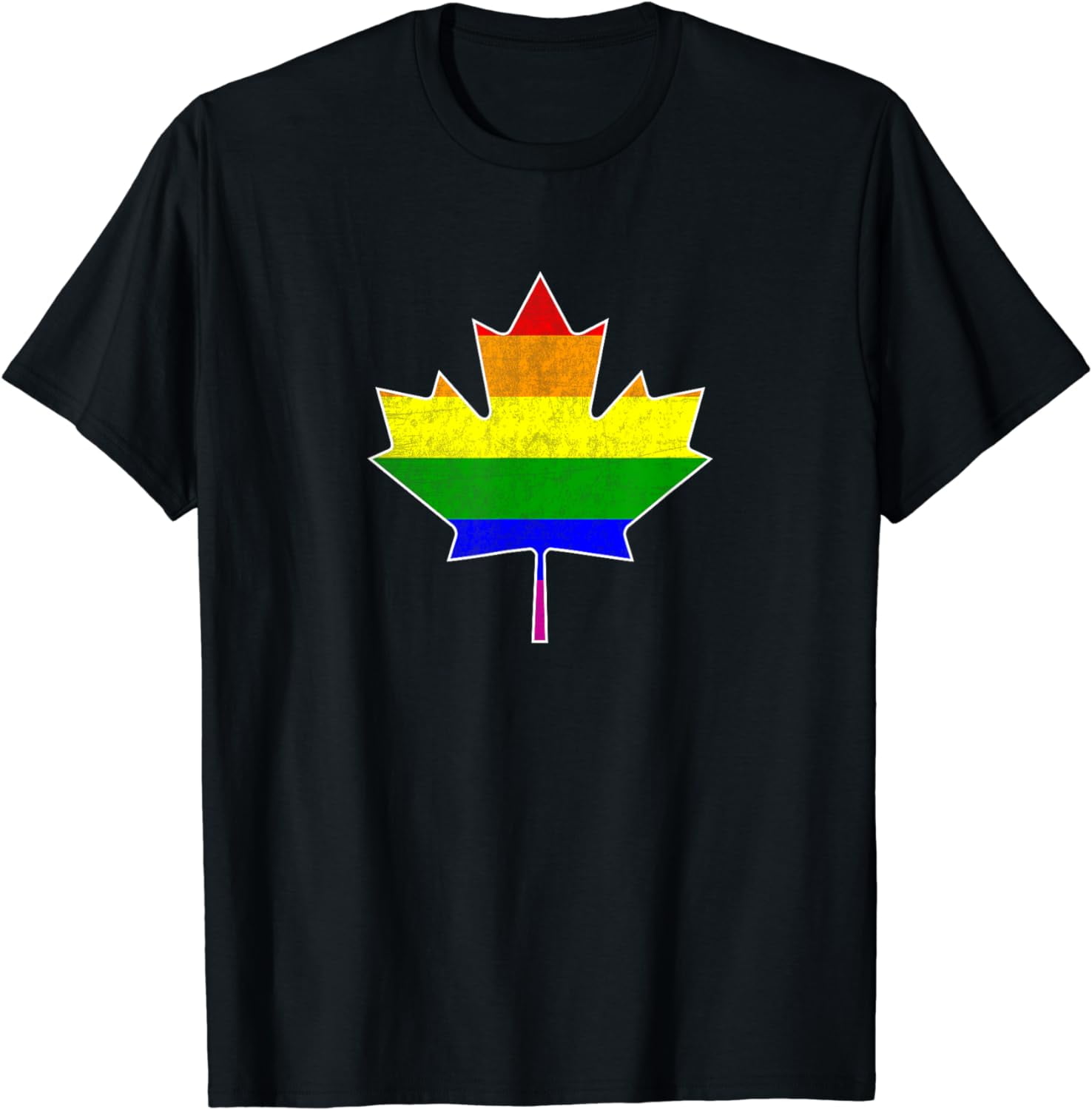 LGBT rainbow flag Gay Pride Canada t-shirt - Walmart.com