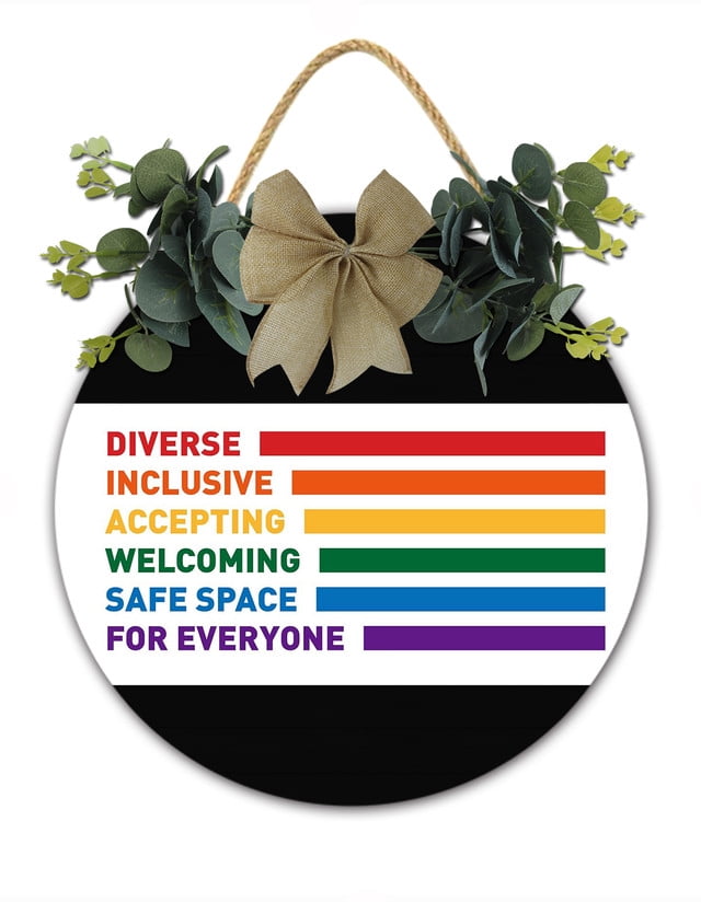 LGBT sign decor Safe Space for Everyone Lesbian Gay Pride Month Decor ...