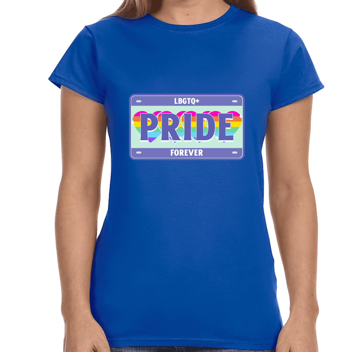 LGBTQ Forever LGBT Flag Gay Pride Month Lesbian Rainbow Women Tops ...
