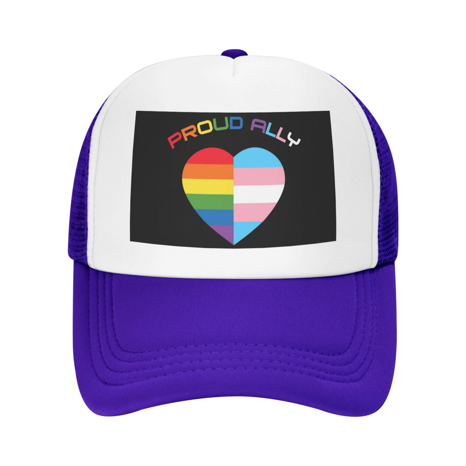 LGBTQ Gay Pride Ally Hats for Men Women Mesh Baseball Cap Adjustable ...