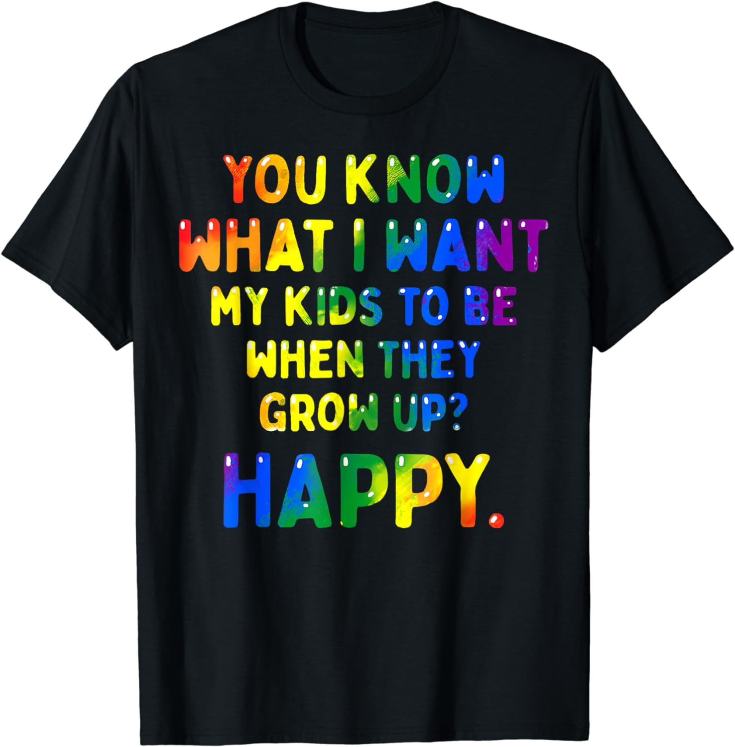 LGBTQ Gay Pride Month Awareness Parents Rainbow T-Shirt - Walmart.com