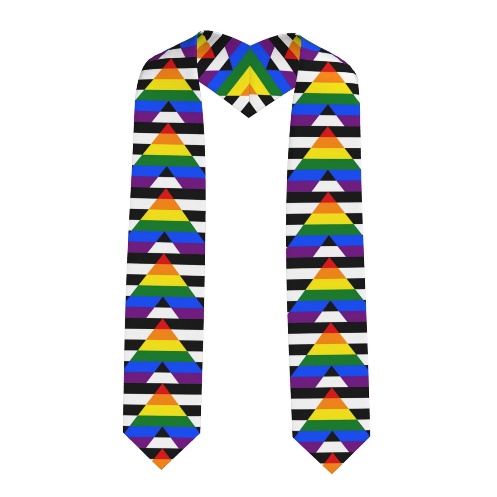 LGBTQ Gay Straight Ally Pride Flag Graduation Stole Shawl Wraps 72 x 5. ...