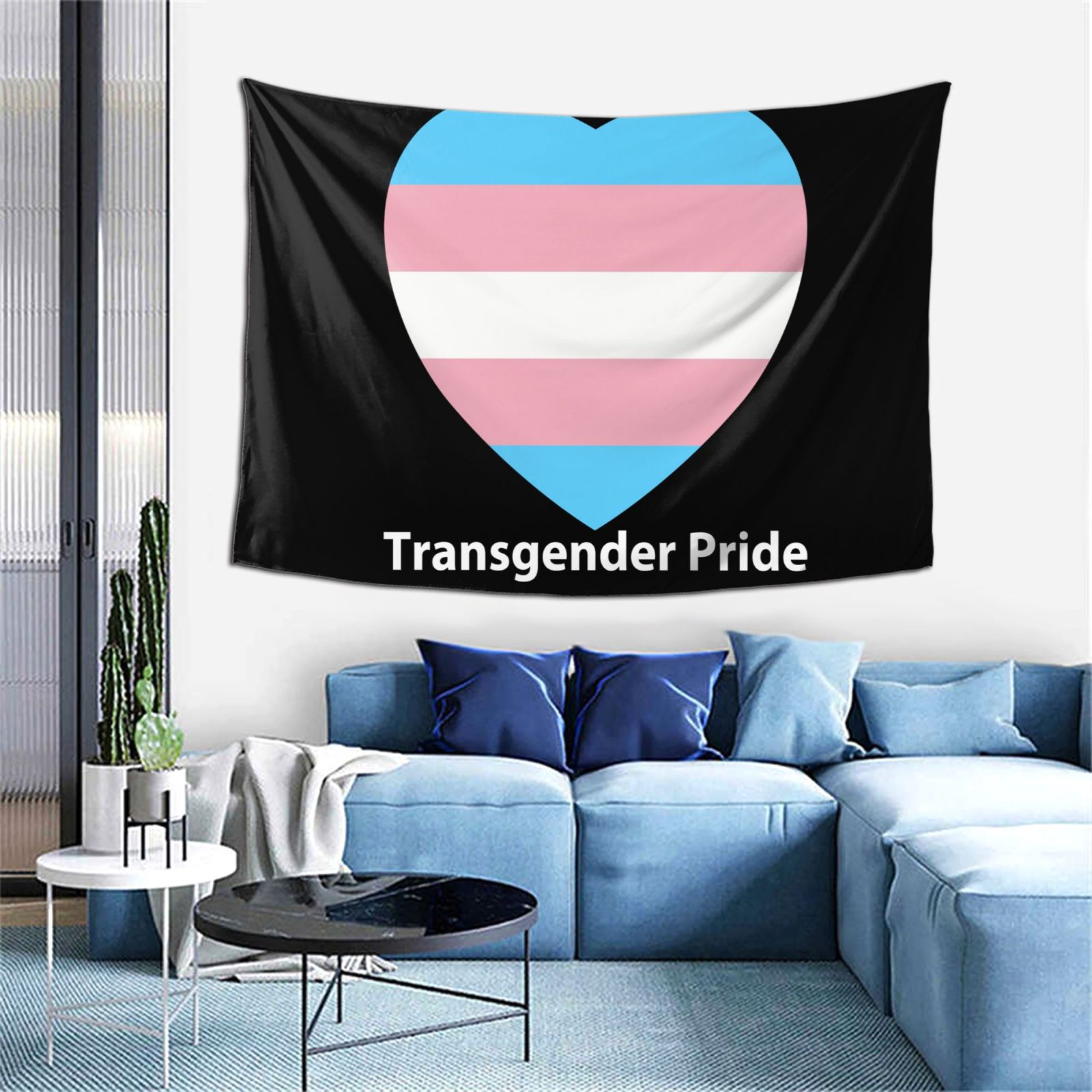 LGBTQ Gay Transgender Ally Pride Flag Tapestry for Bedroom Aesthetic ...