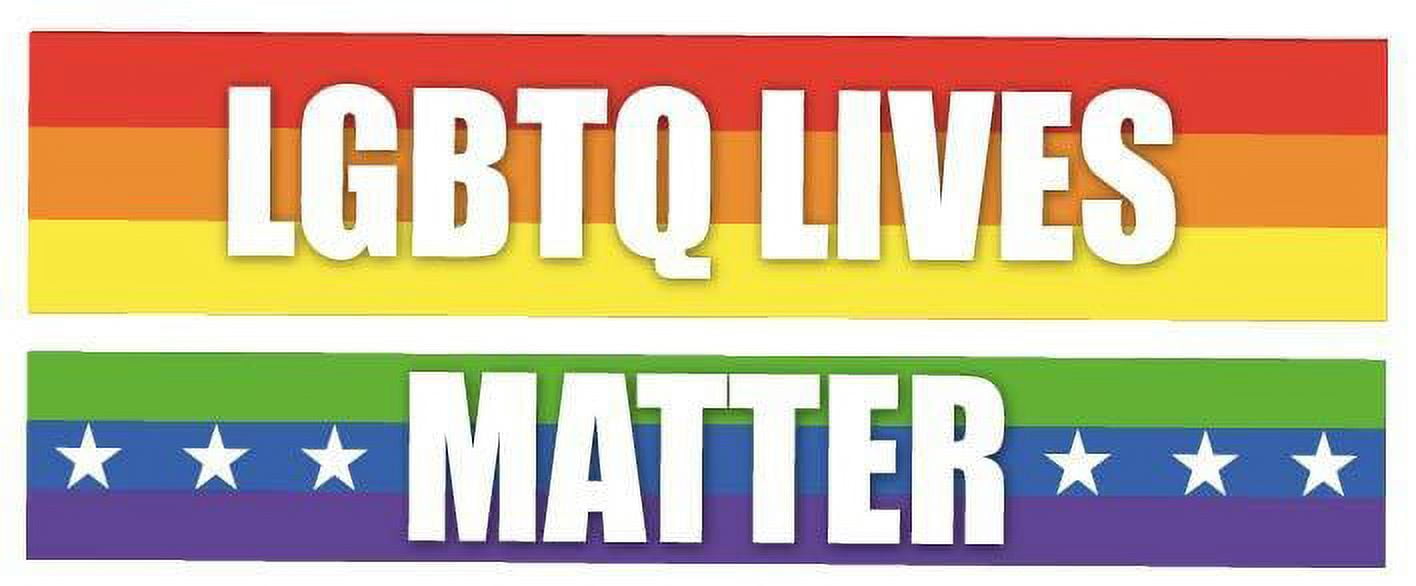 LGBTQ Lives Matter Campaign Sign Vinyl Sticker Car Window Bumper Decals ...