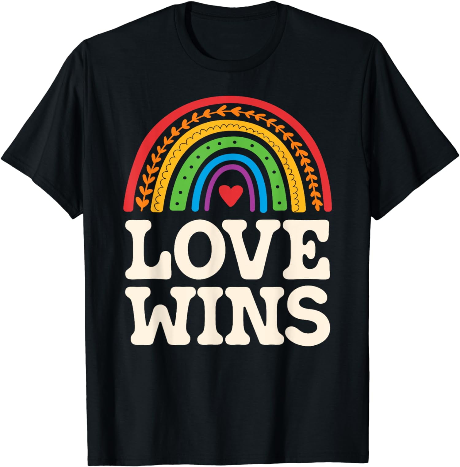 LGBTQ Love Wins Gay Pride LGBT Ally Rainbow Flag Vintage Breathable casual T-shirt - Walmart.com