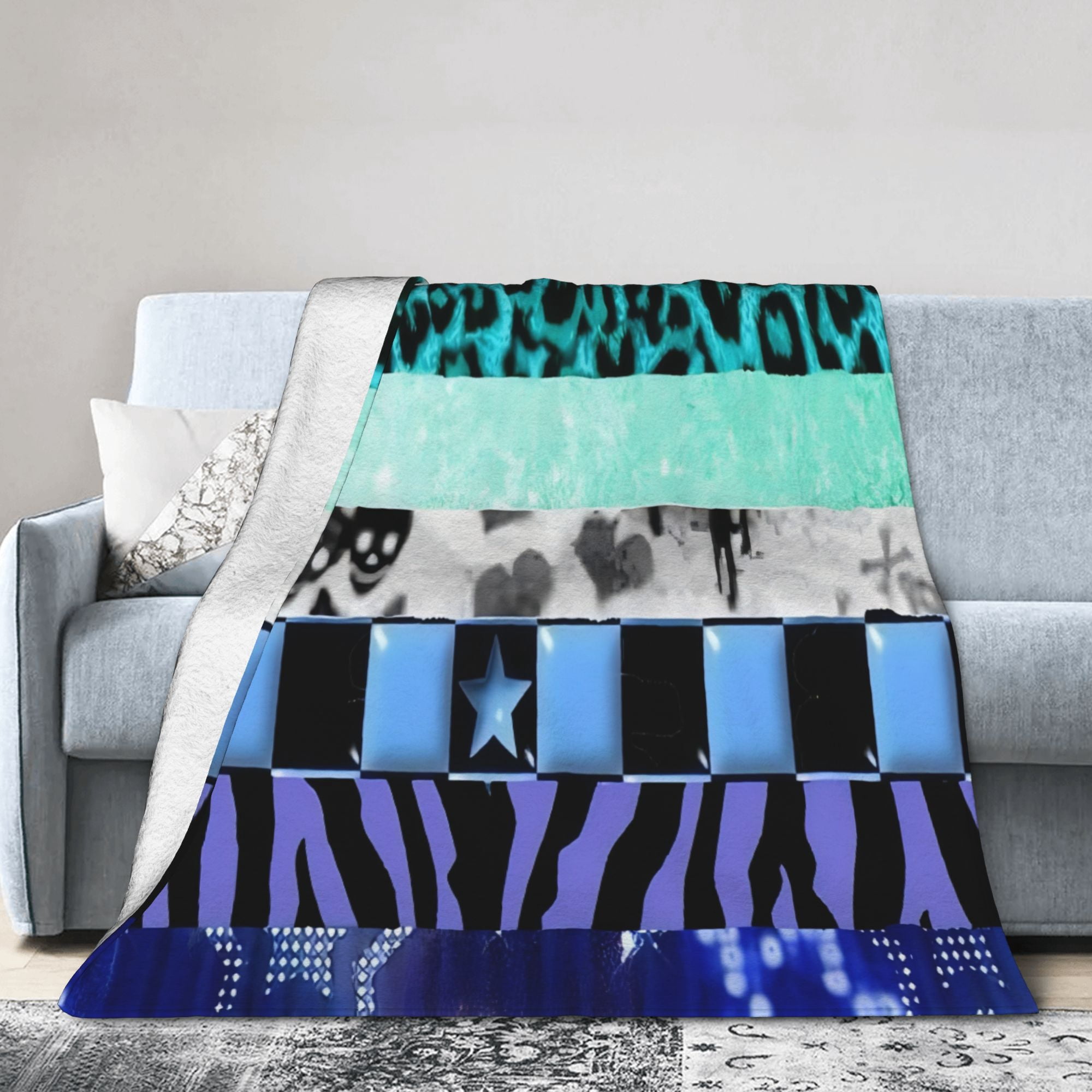LGBTQ+ Pride Flag Flannel Blanket - Soft, High-Quality Polyester ...