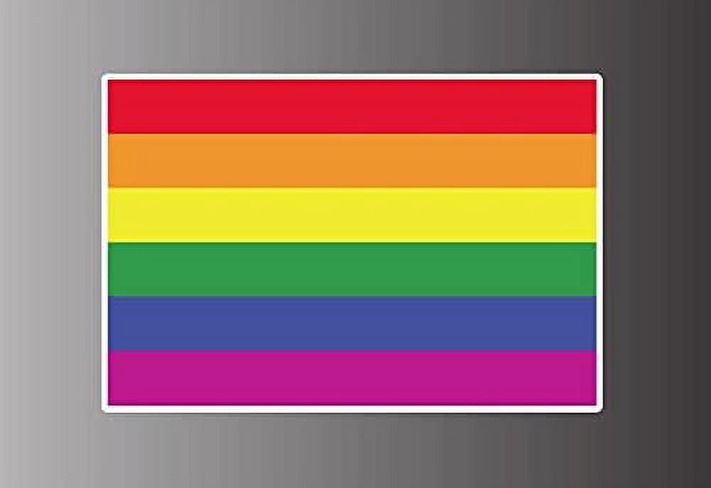 LGBTQ Pride Flag Sticker Decal Magnet Static Cling (Sticker Decal, 12 ...