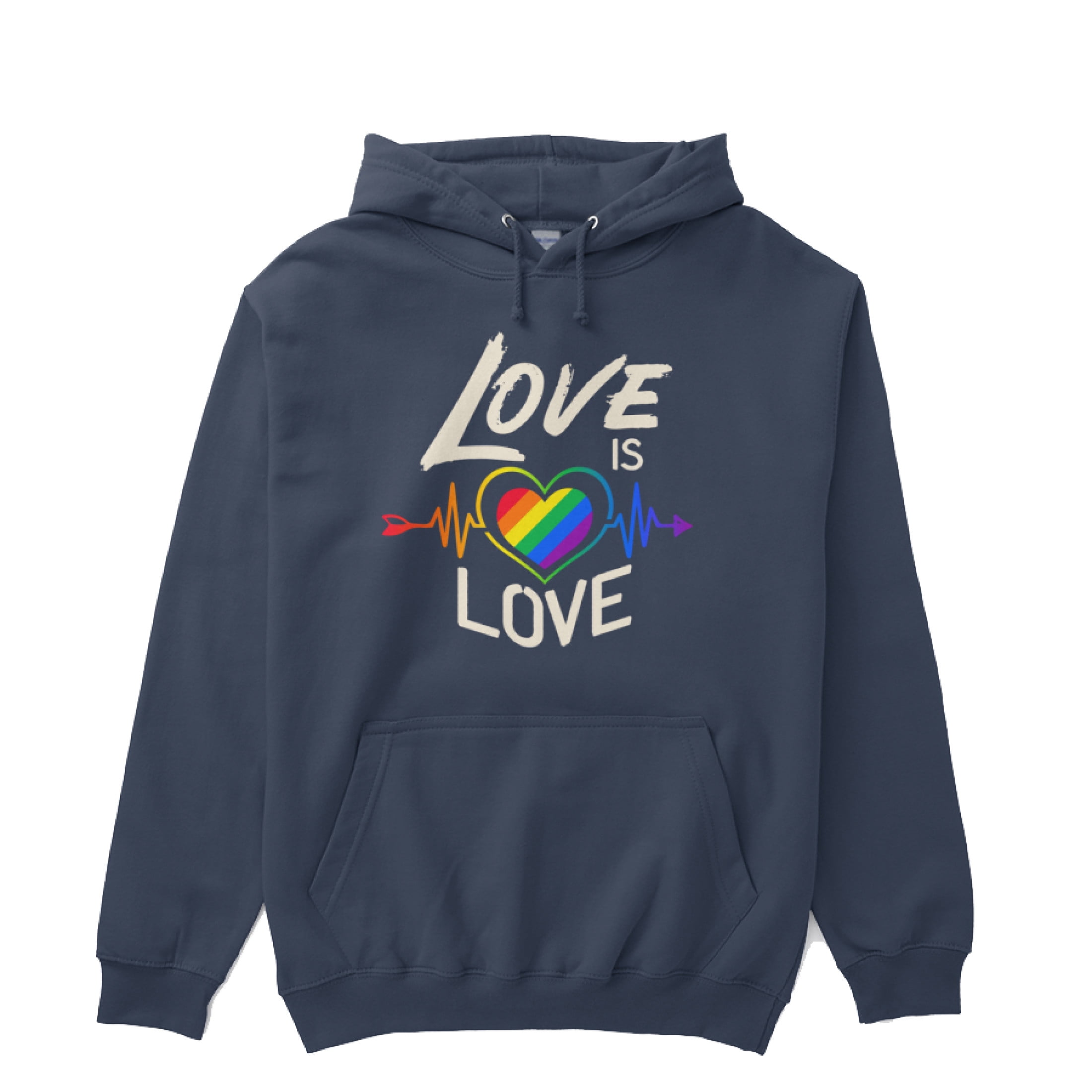 Lgbtq Pride Heartbeat Lesbian Gays Love Sexy Rainbow T Ideas Hoodie