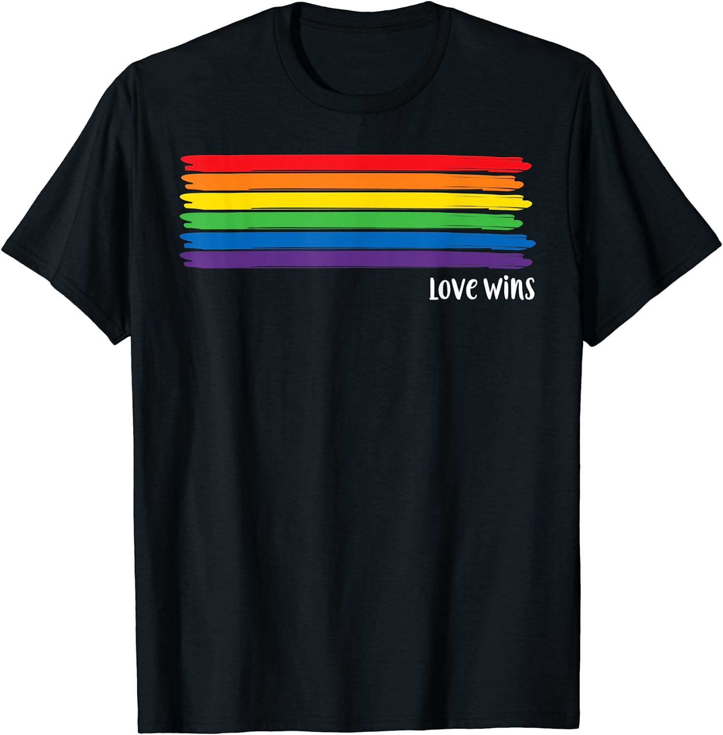 LGBTQ Pride Month, Love Wins Rainbow T-Shirt - Walmart.com
