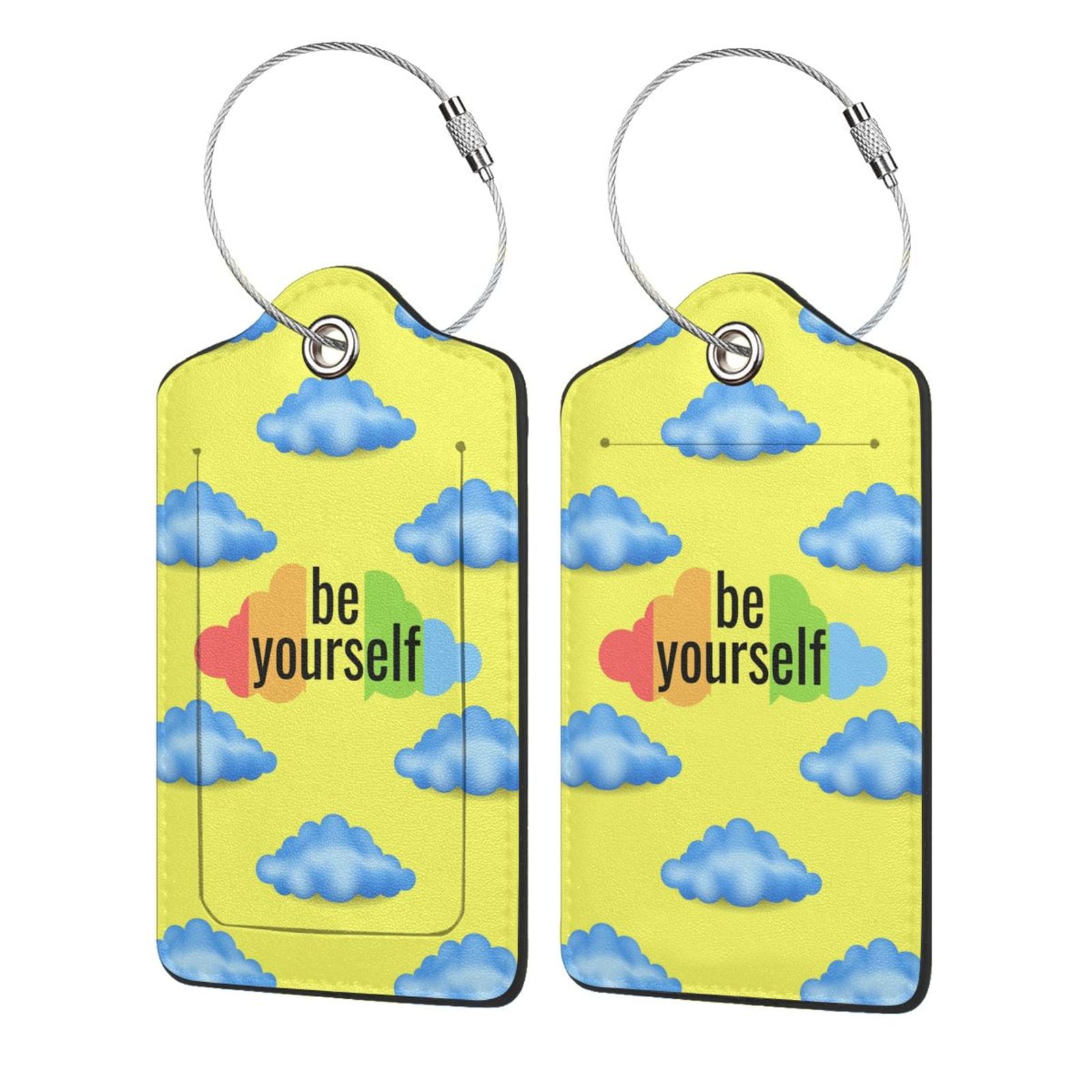 LGBTQ Pride Month Rainbow Gay Luggage Tags for Suitcase PU Privacy ...