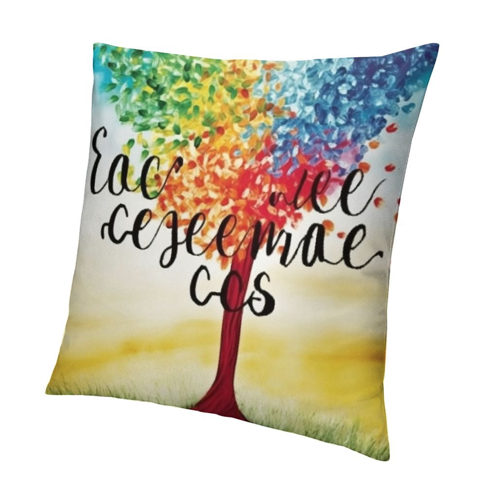 LGBTQ Pride Rainbow Throw Pillow Cover, Transgender Bisexual Party ...