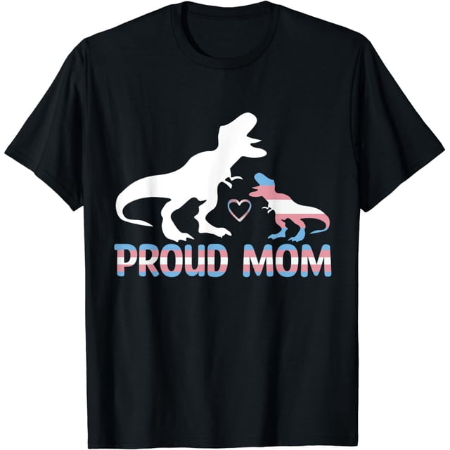 LGBTQ Pride Transgender Proud Mom Trans Mom Dinosaur T-Shirt - Walmart.com