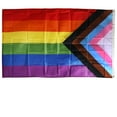 Lgbtq Progressive Pride Flag Inclusive Intersexual Bisexual Flags New