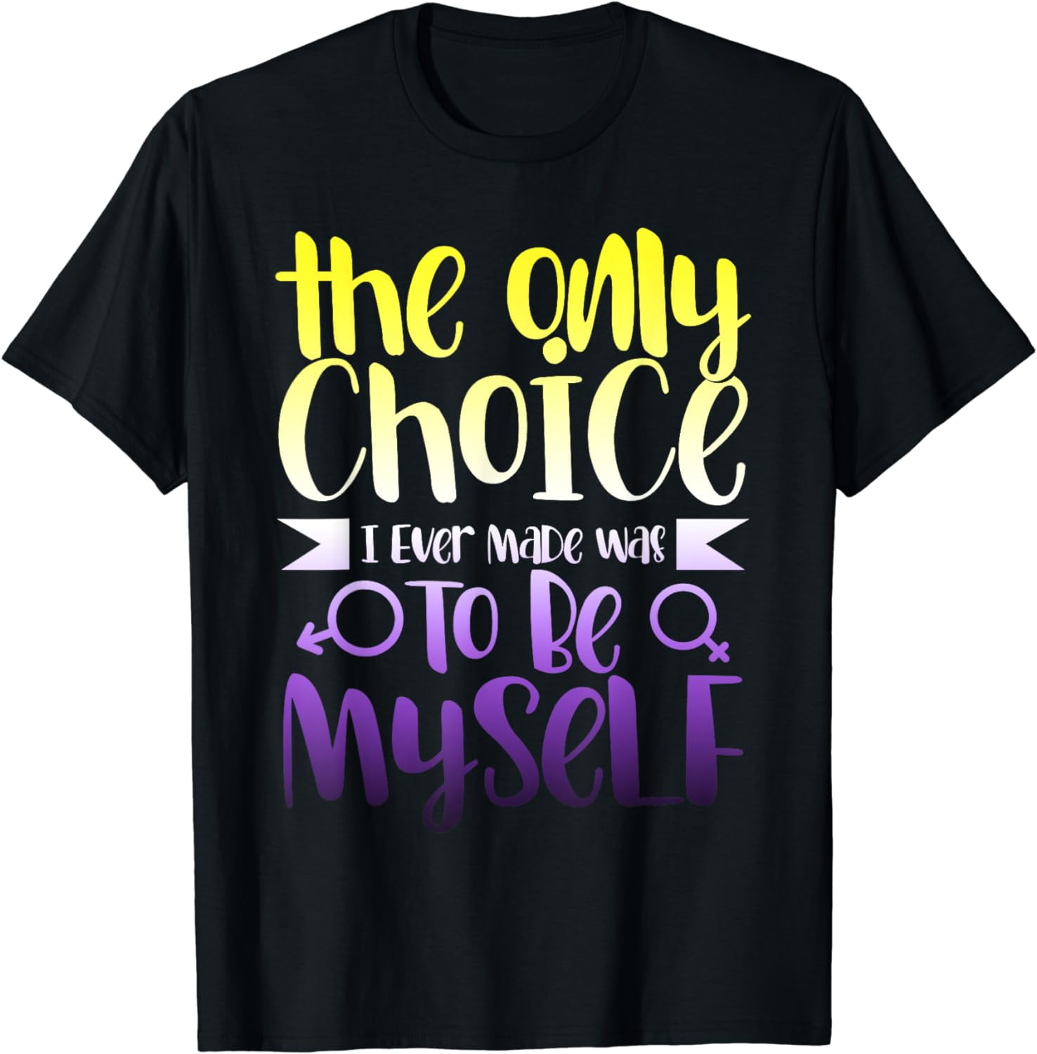 LGBTQ Queer Nonbinary Identity Androgynous Non Binary T-Shirt - Walmart.com