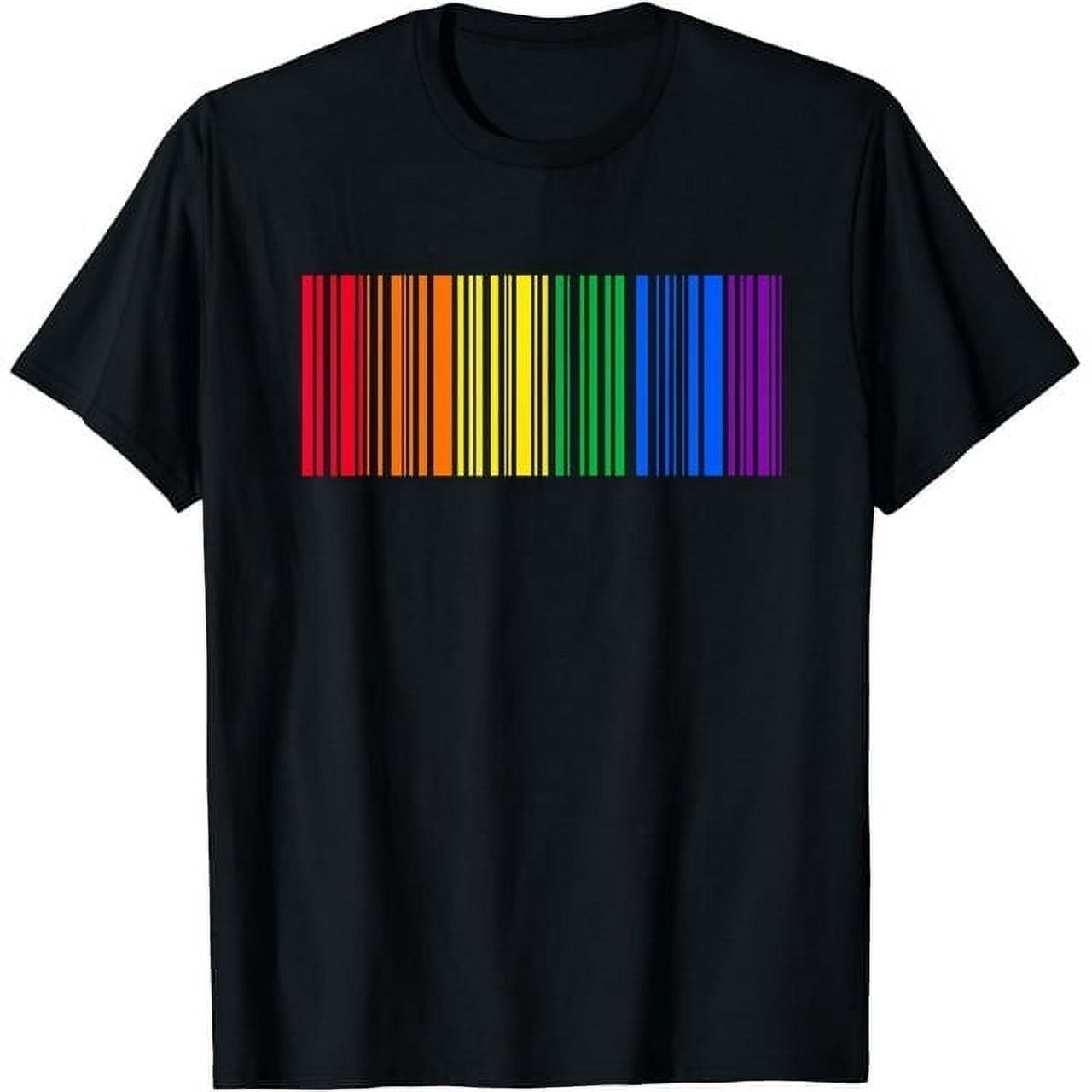 LGBTQ Rainbow Flag Gay Pride Month Gift Barcode LGBT T-Shirt - Walmart.com