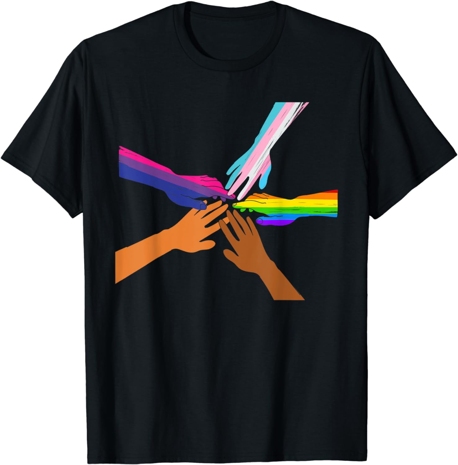 LGBTQ Support Gay Pride Rainbow Transgender Flag LGBTQ T-Shirt ...