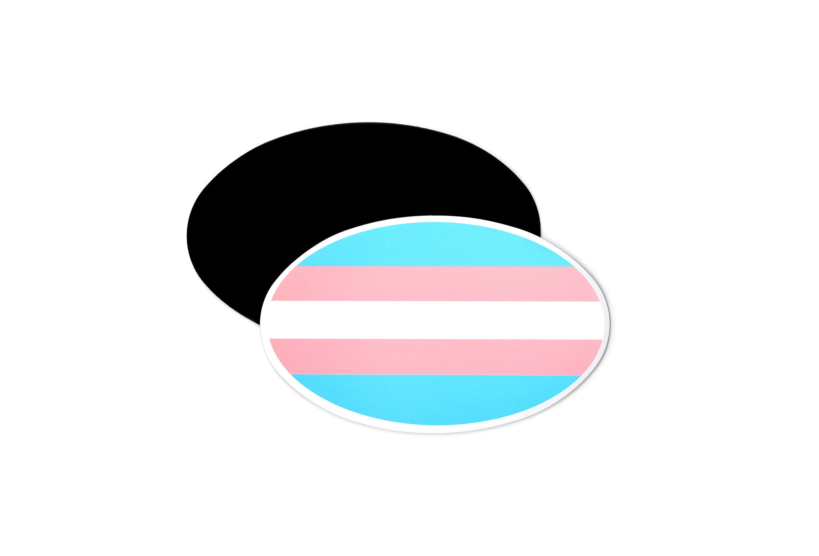 LGBTQ+ Transgender Pride Flag Car Bumper Magnet - 5x3 Inch Oval - 1 ...
