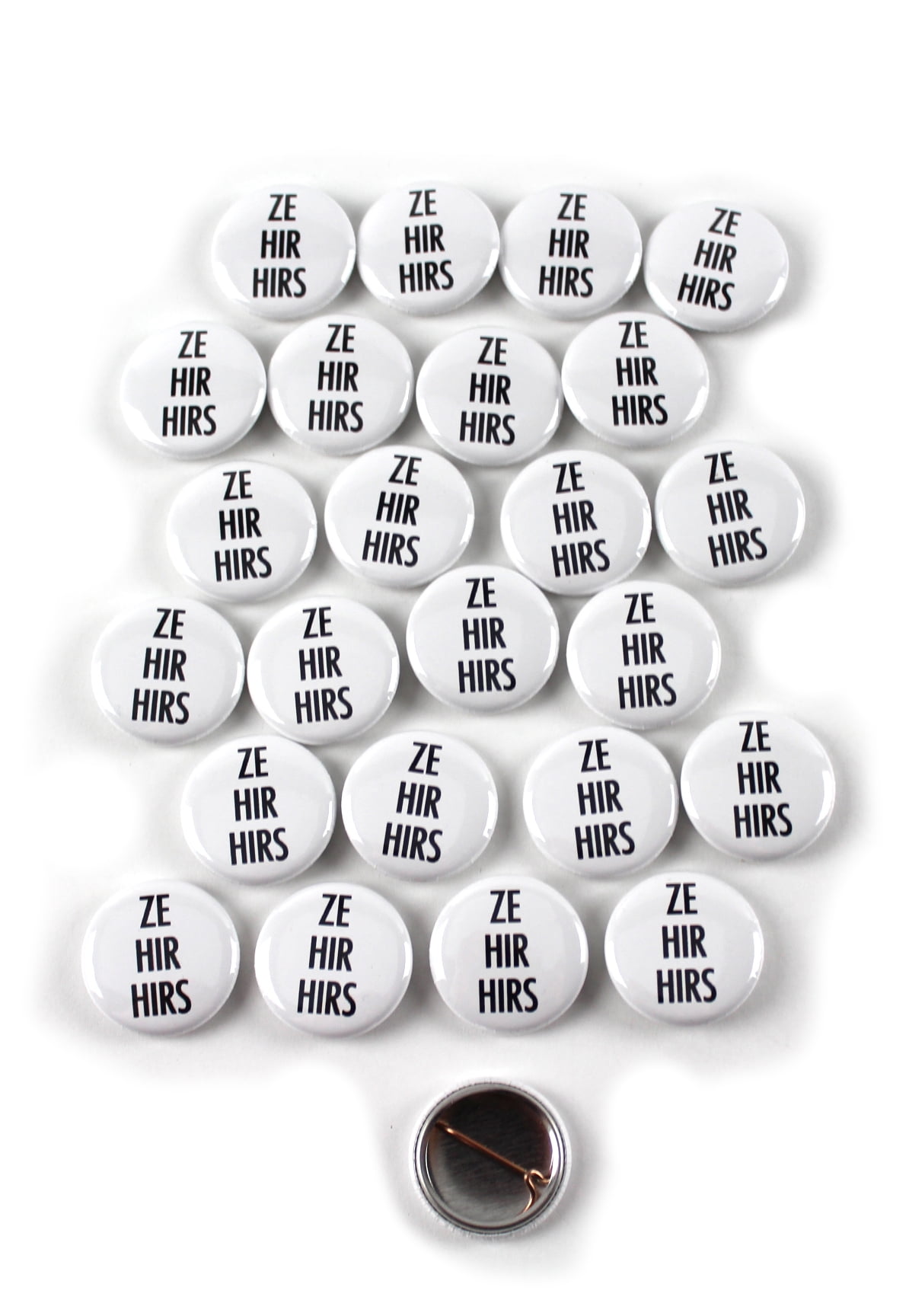 LGBTQ+ Ze/Hir/Hirs Are My Preferred Pronouns Pinback Button - 1 Inch ...