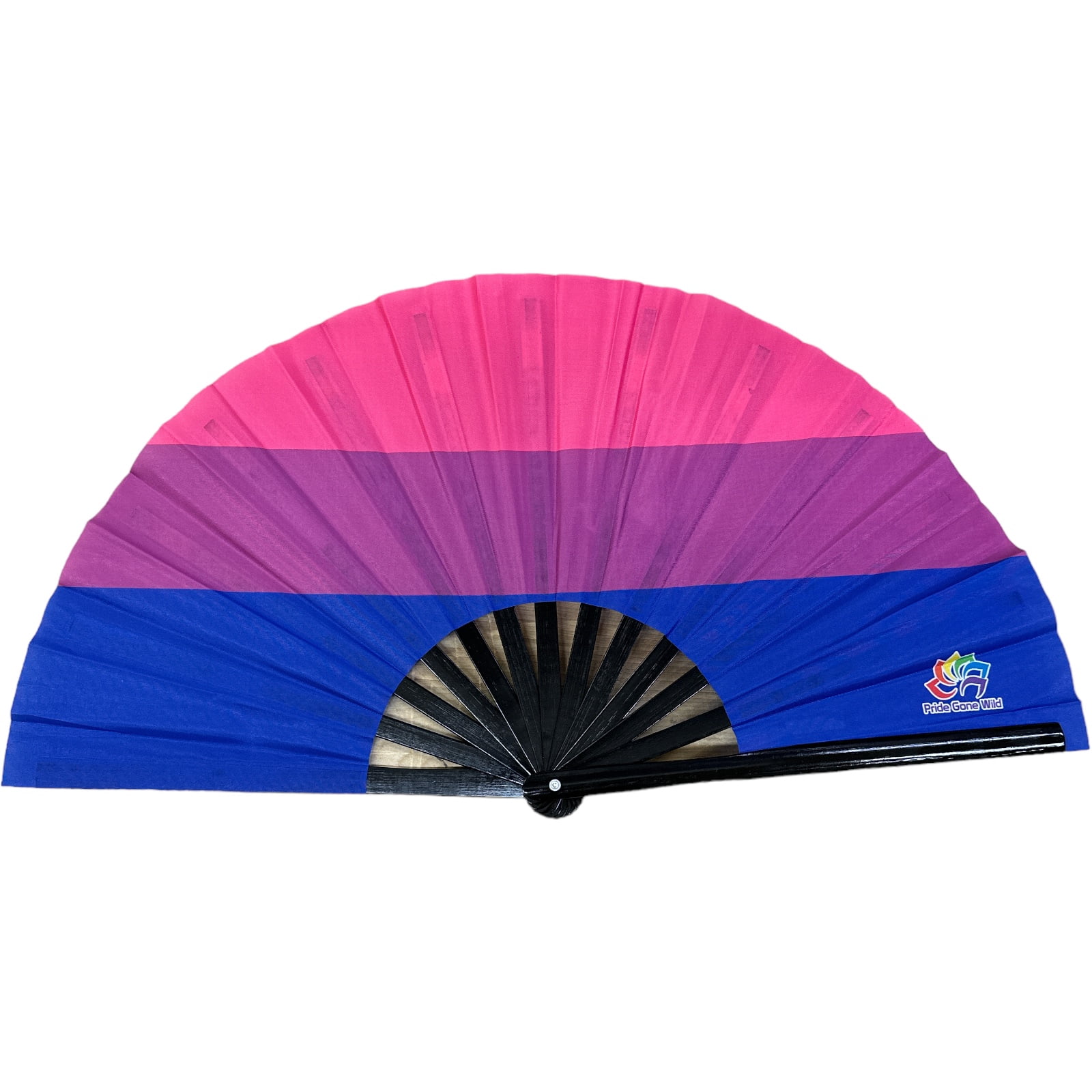 LGBTQIA+ Bisexual Pride Large Bamboo Clacking Dance Fan - Walmart.com