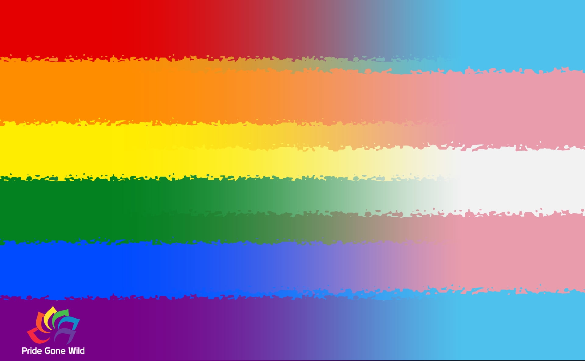 LGBTQIA Bleeding Rainbow Transgender Pride Flag (3' x 5') - Walmart.com