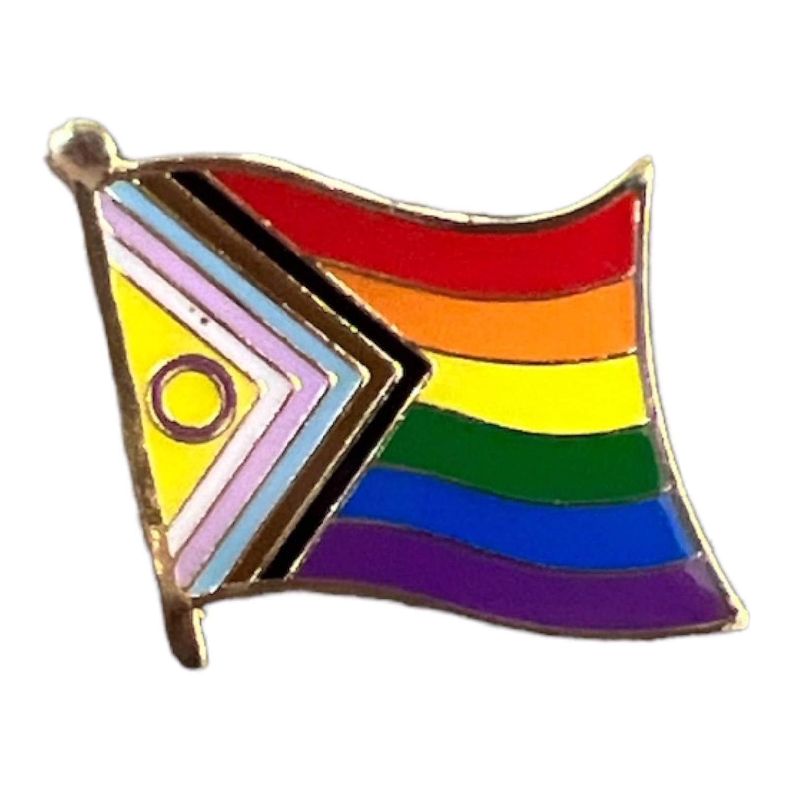 LGBTQIA+ Inclusive Progress Pride Lapel Pin - Walmart.com