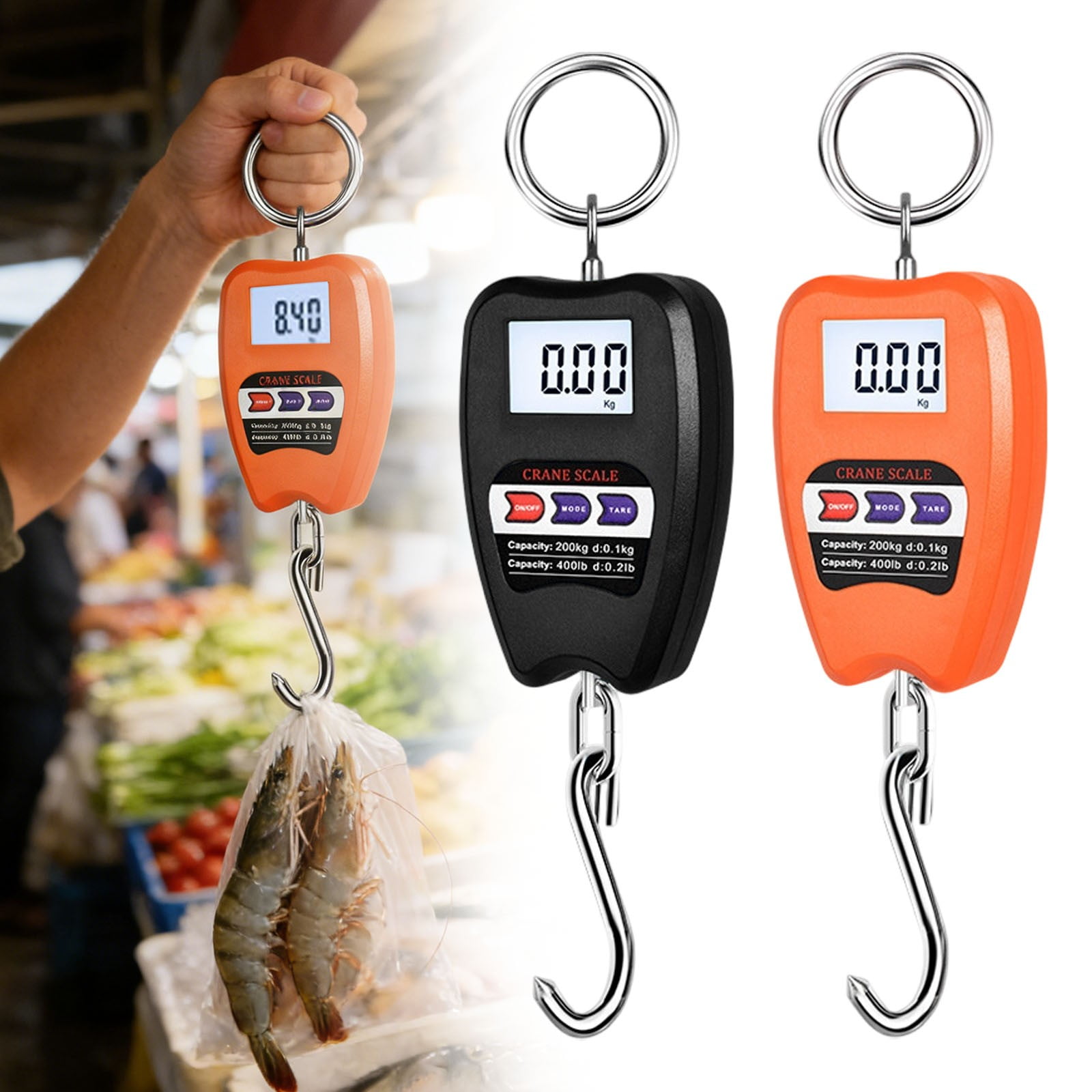 LGCASL Small Electronic Weighing Scale 200Kg, Black Scale Weighing ...