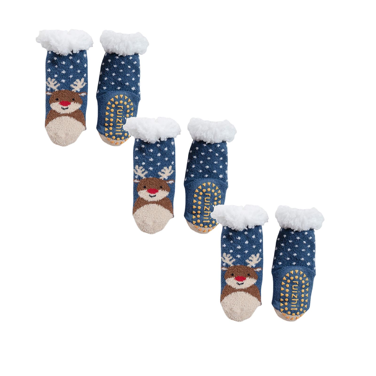 LGDBO Baby Boys Fuzzy Socks Winter Warm Socks for Kids Girls Fluffy ...