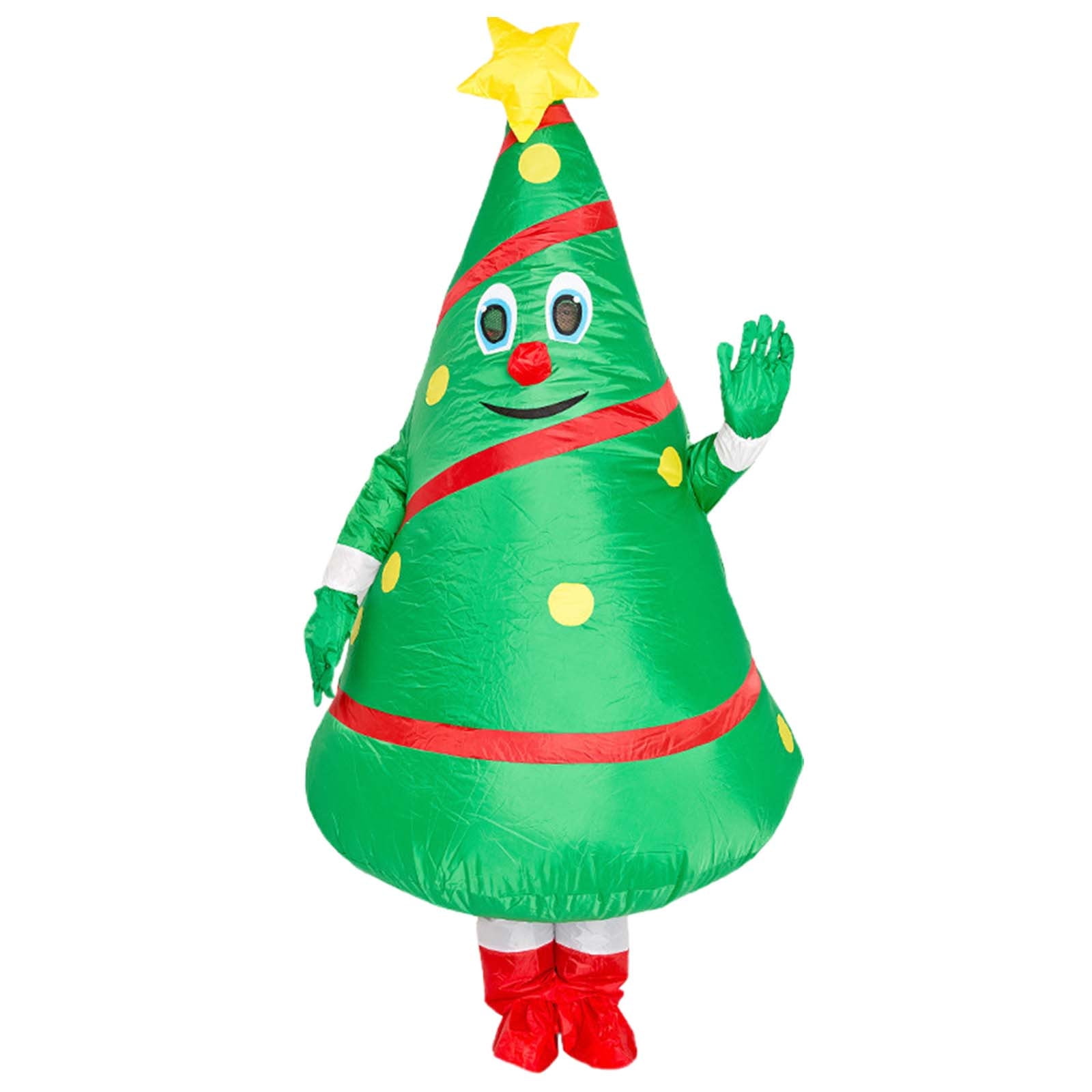 LGDBO Christmas Inflatable Cost-ume Christmas Tree Outfit Blow-up Cost ...