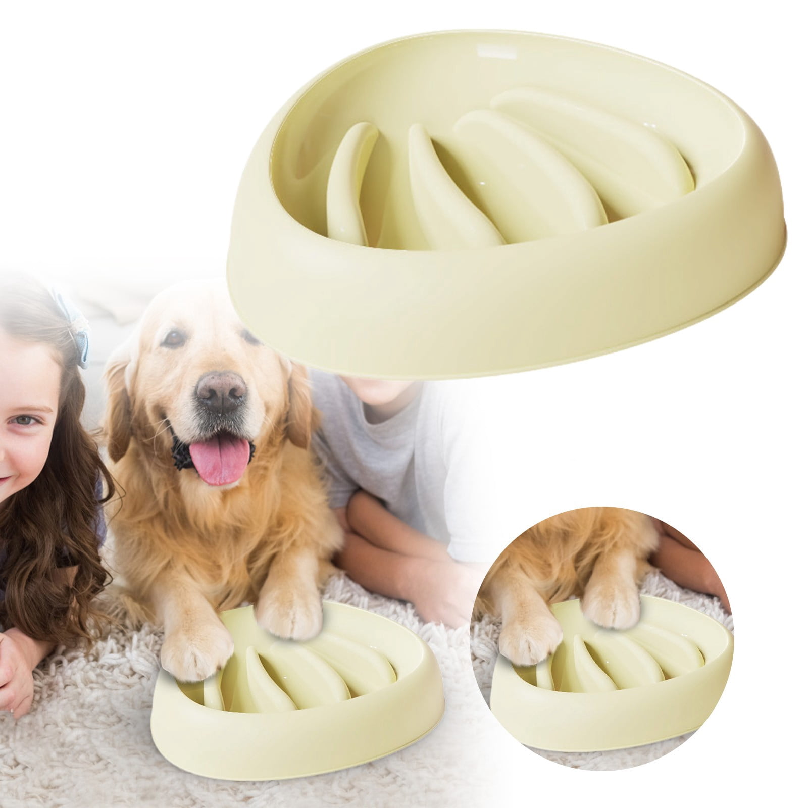 LGDBO Slow Feeder Dog Bowls, Anti-Choking Puzzle Dog Food Bowls, Anti ...
