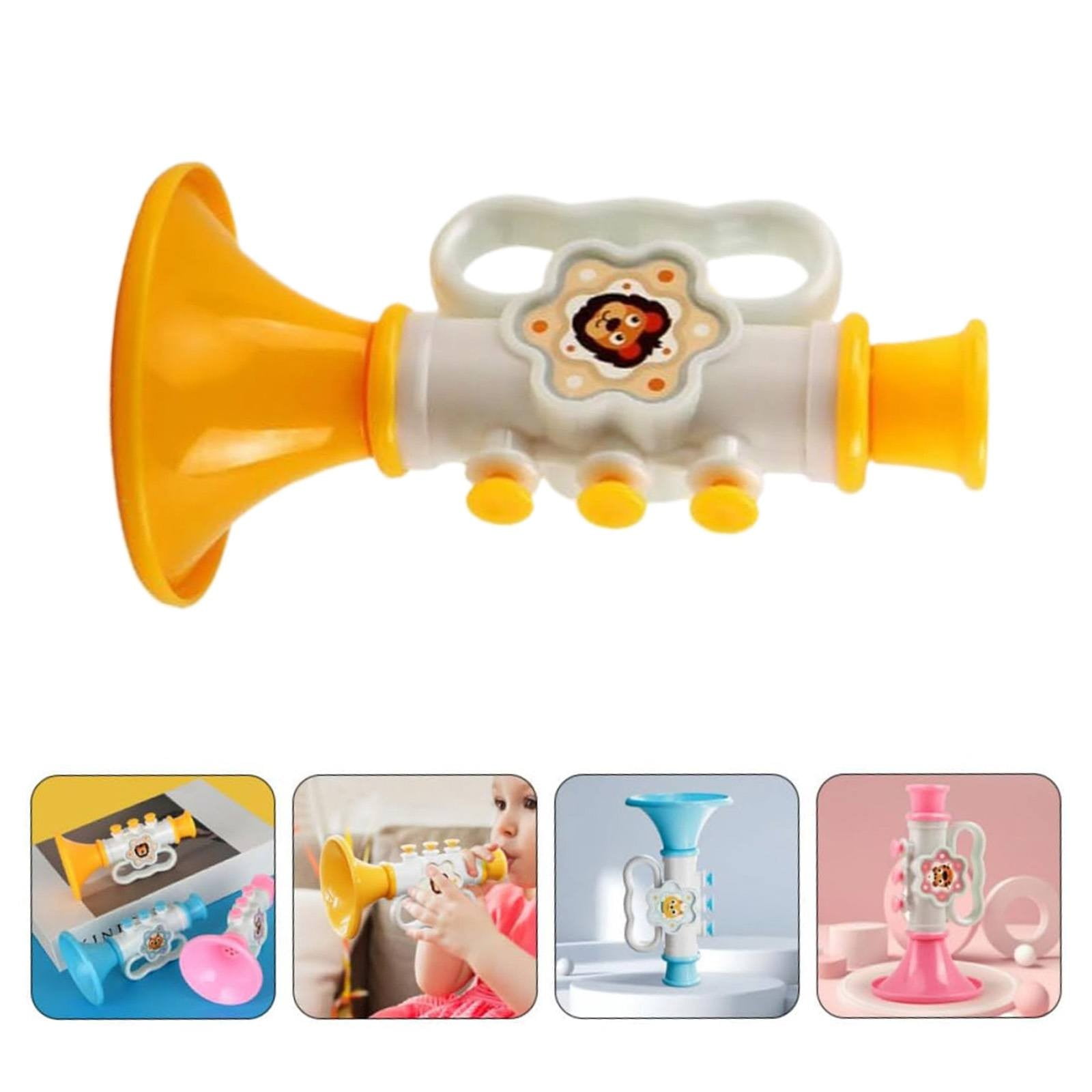LGHDIWN Colorful Plastic Trumpets (5.1 Inch) Noisemaker Music Toys for Kids Instruments Noise ...