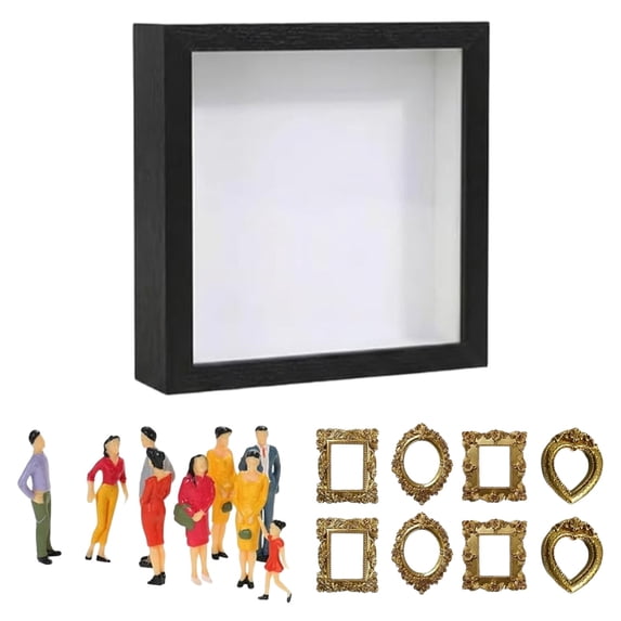 LGHDIWN DIY Customizable Museum Silhouette Shadow Box - Memory Display ...