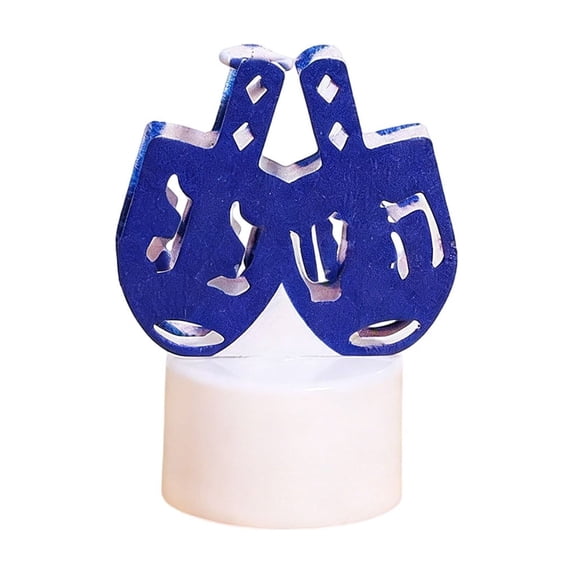 LGHDIWN LED Flameless Hanukkah Menorah Candle Set - Electric Festival ...