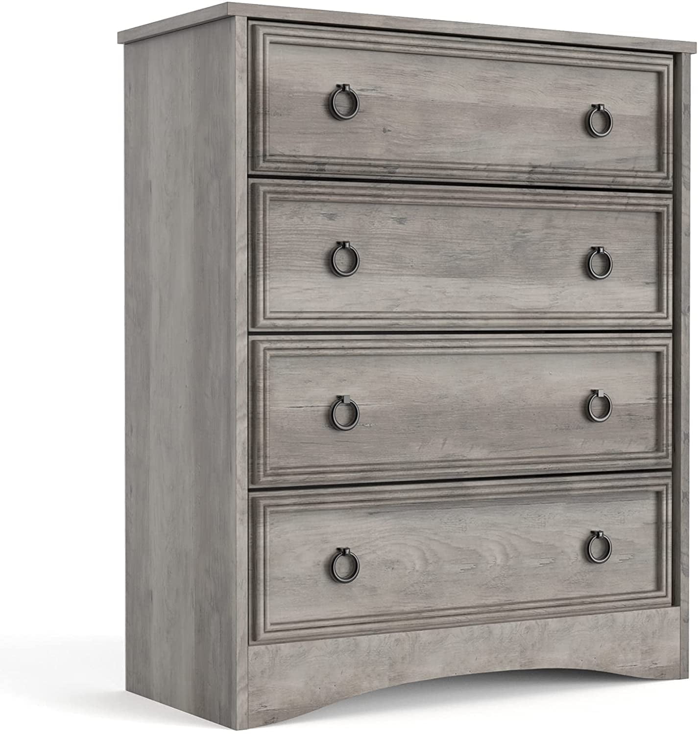 LGHM Tall 4 Drawer Dresser, Modern Wood Chest for Bedroom & Livingroom ...