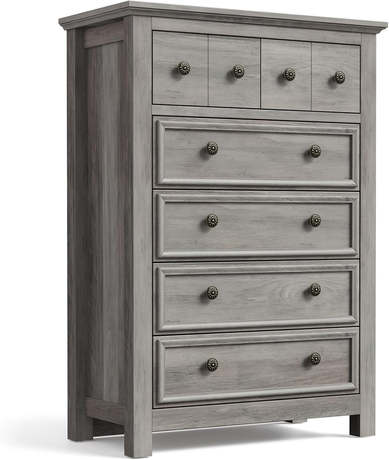 LGHM Farmhouse 6 Drawers Dresser Chest, 45" Tall Dressers for Bedroom ...