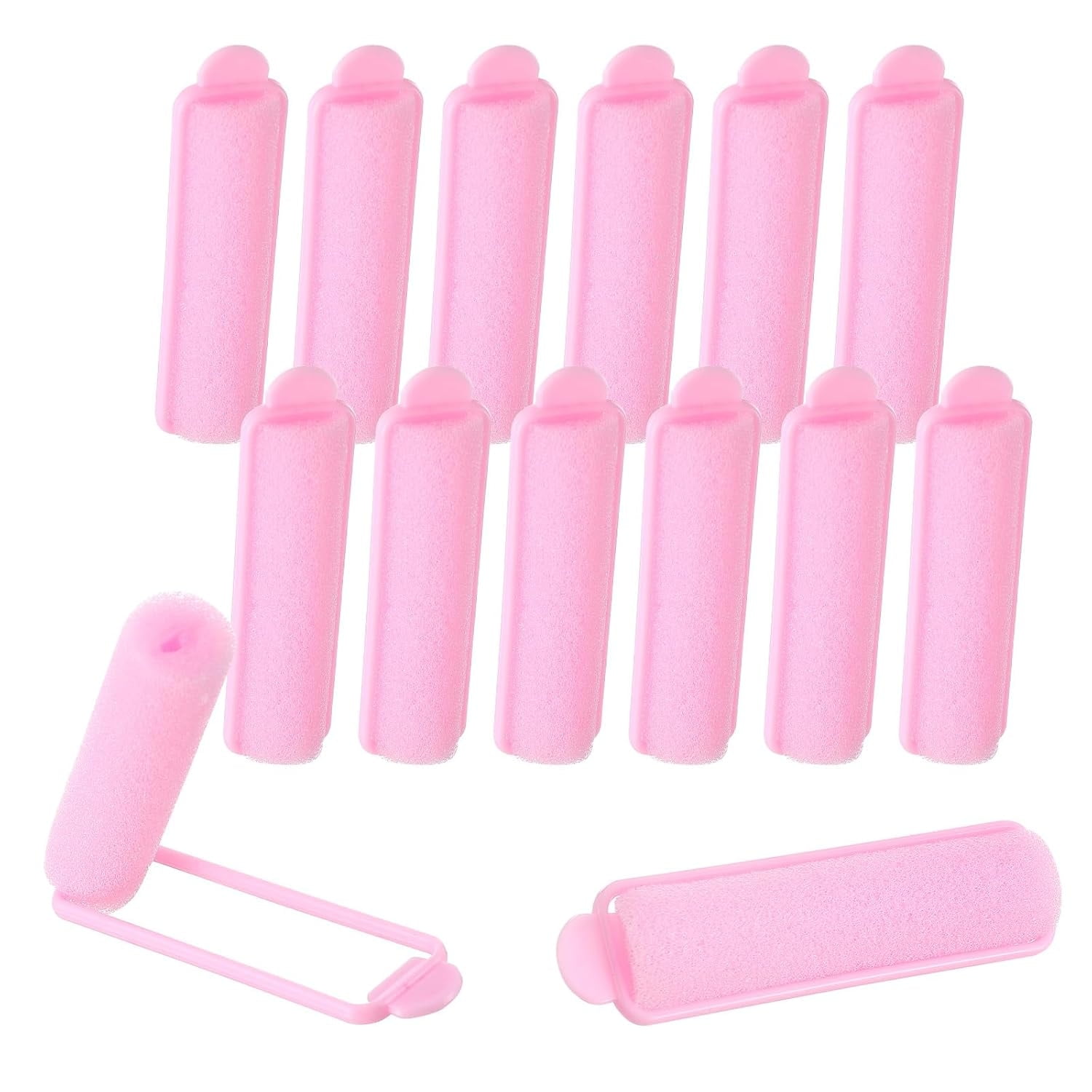 LGM 14pcs Foam Rollers Hair Curlers,2.67 Inch Sponge Hair Rollers for ...