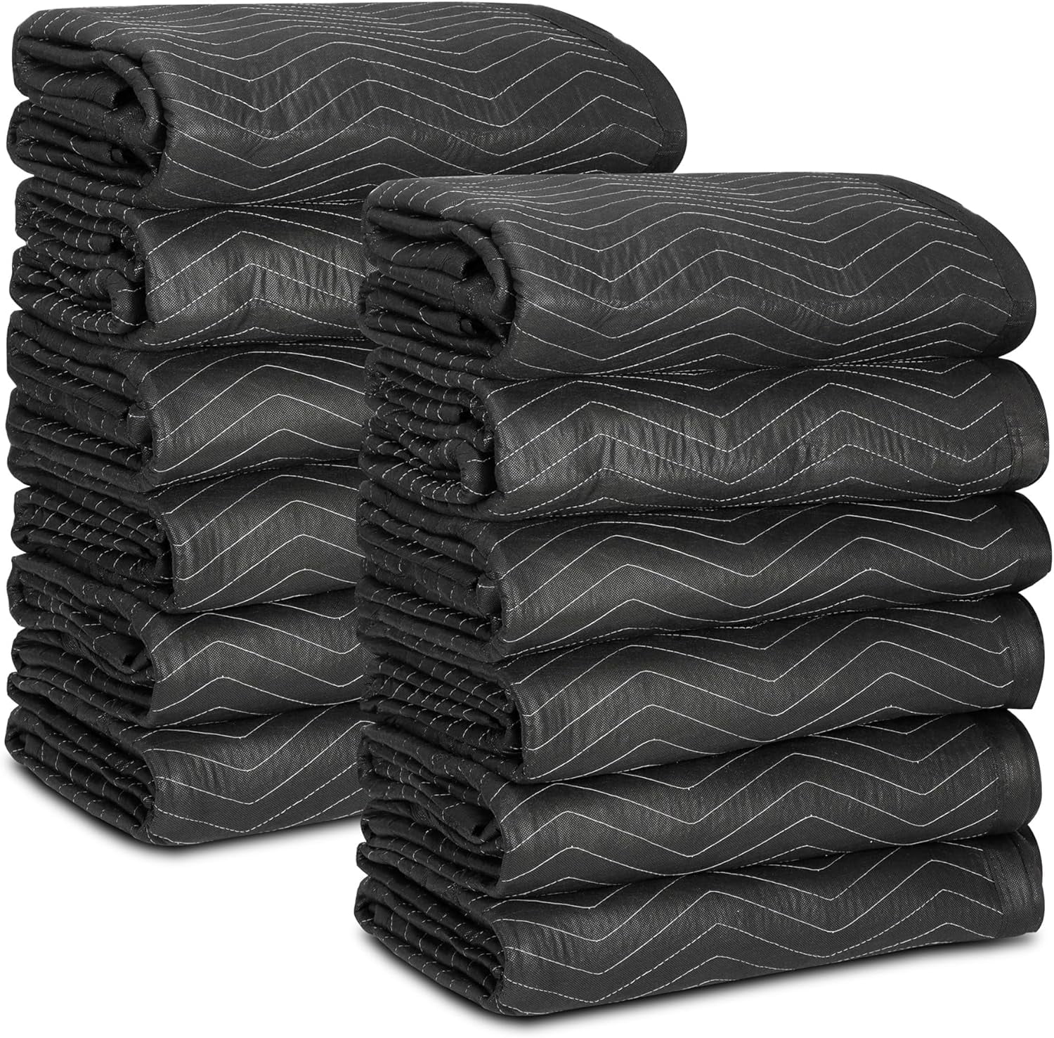 LGOOD 12 Moving Packing Blankets 80 x 72 Inches (65 lb/Dozen) Heavy ...