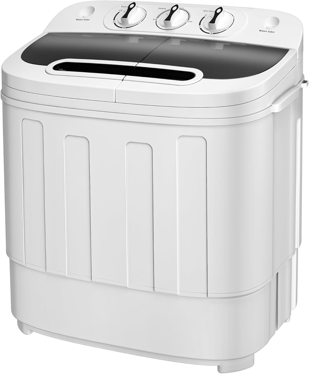 LGOOD Compact Mini Twin Tub Washing Machine 13lbs Capacity Portable ...