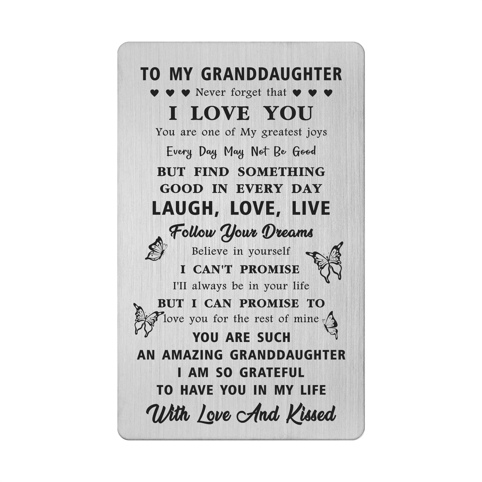 LGQDYMZ Granddaughter Gifts from Grandma Grandpa - Gifts for ...