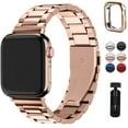 LGSY Apple Watch Band 44mm Metal iWatch Bands Adjustable Strap with ...