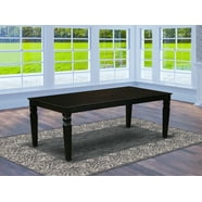 Weston Home 78" Rectangular Oak Top Dining Table with Oak Trestle Base ...