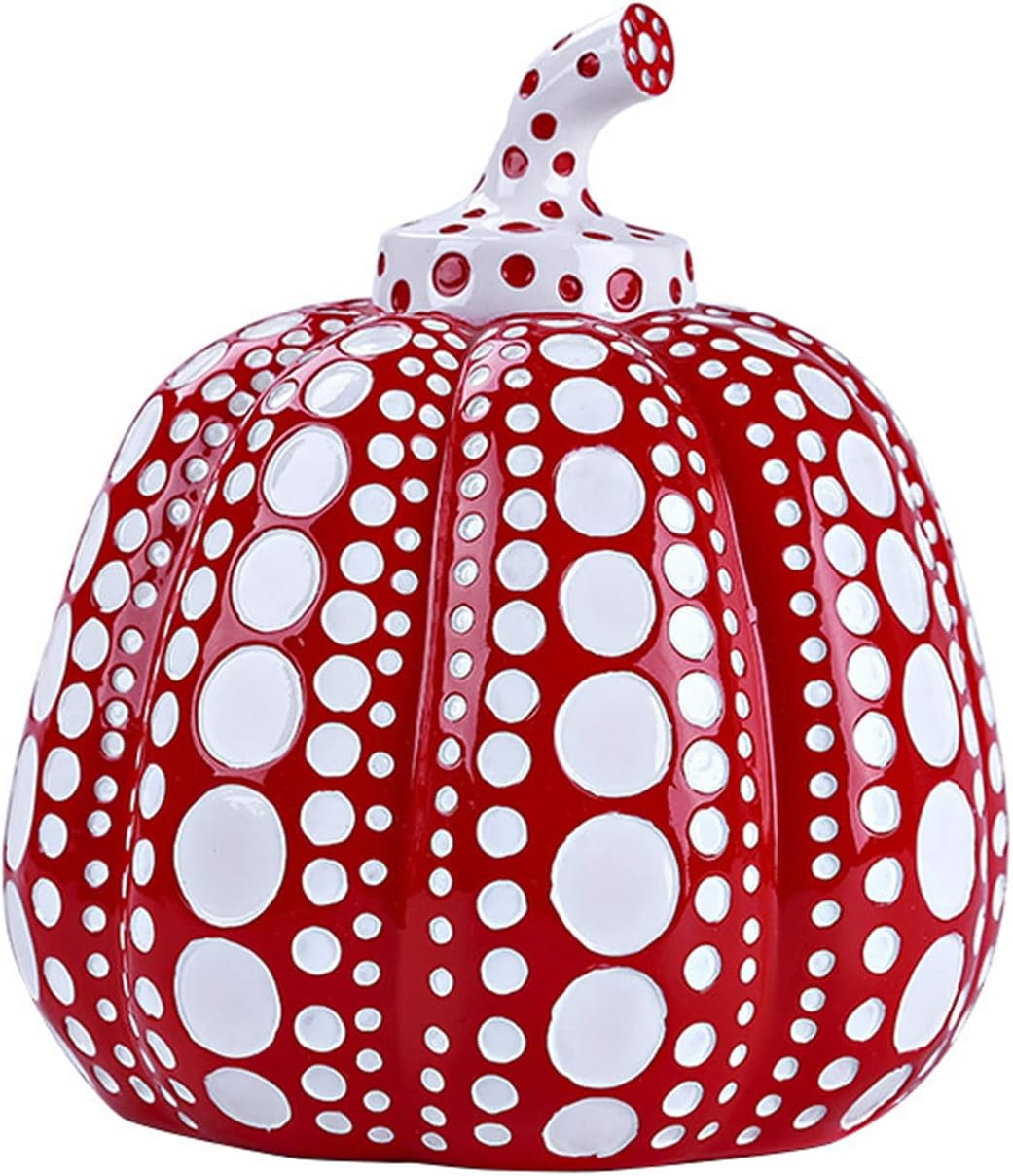 LGYKUMEG Yayoi Kusama Pumpkin Sculpture Statue Ornament Botanical ...