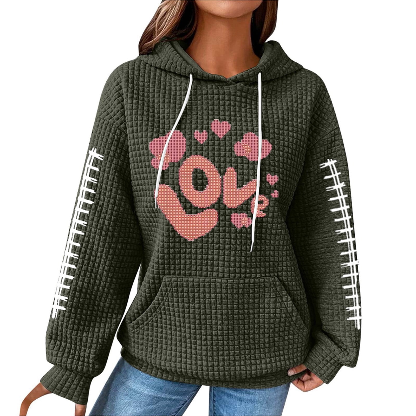 LGhxcb New Fall/Winter Adjustable Hoodie with Pockets and Print/Graphic ...