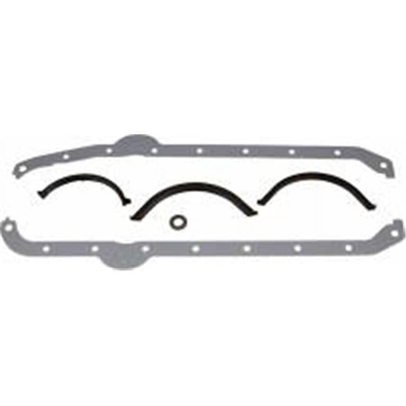 LH Dipstick Oil Pan Gaskets with Thick Front Seal for Small Block Chevy ...
