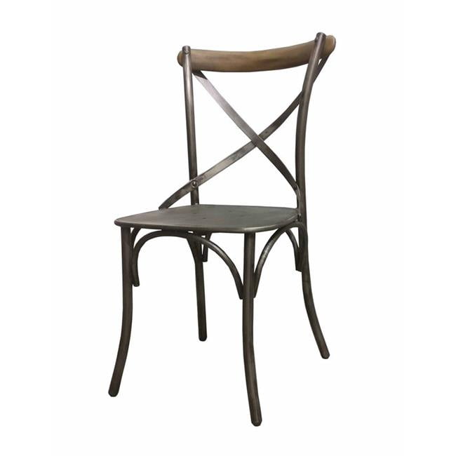 LH Imports CLA-03 Metal Crossback Chair - Pack of 2 - Walmart.com