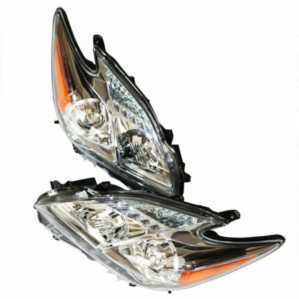 LH+RH Headlights Headlamps Assembly Set For 2010-2011 Toyota Prius ...