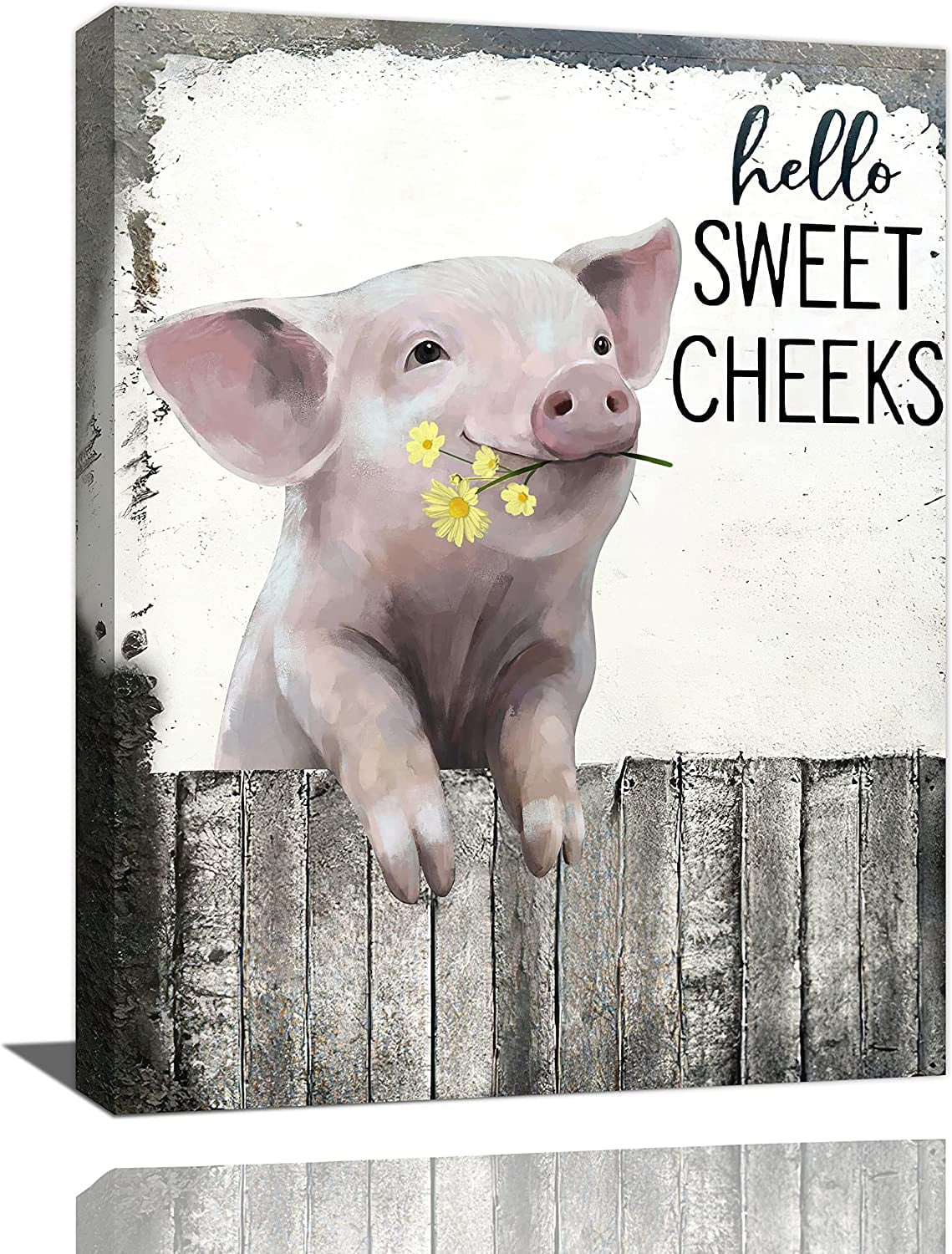 LH137HB-Funny Pig Bathroom Wall Art Farmhouse Pig Bathroom Pictures ...