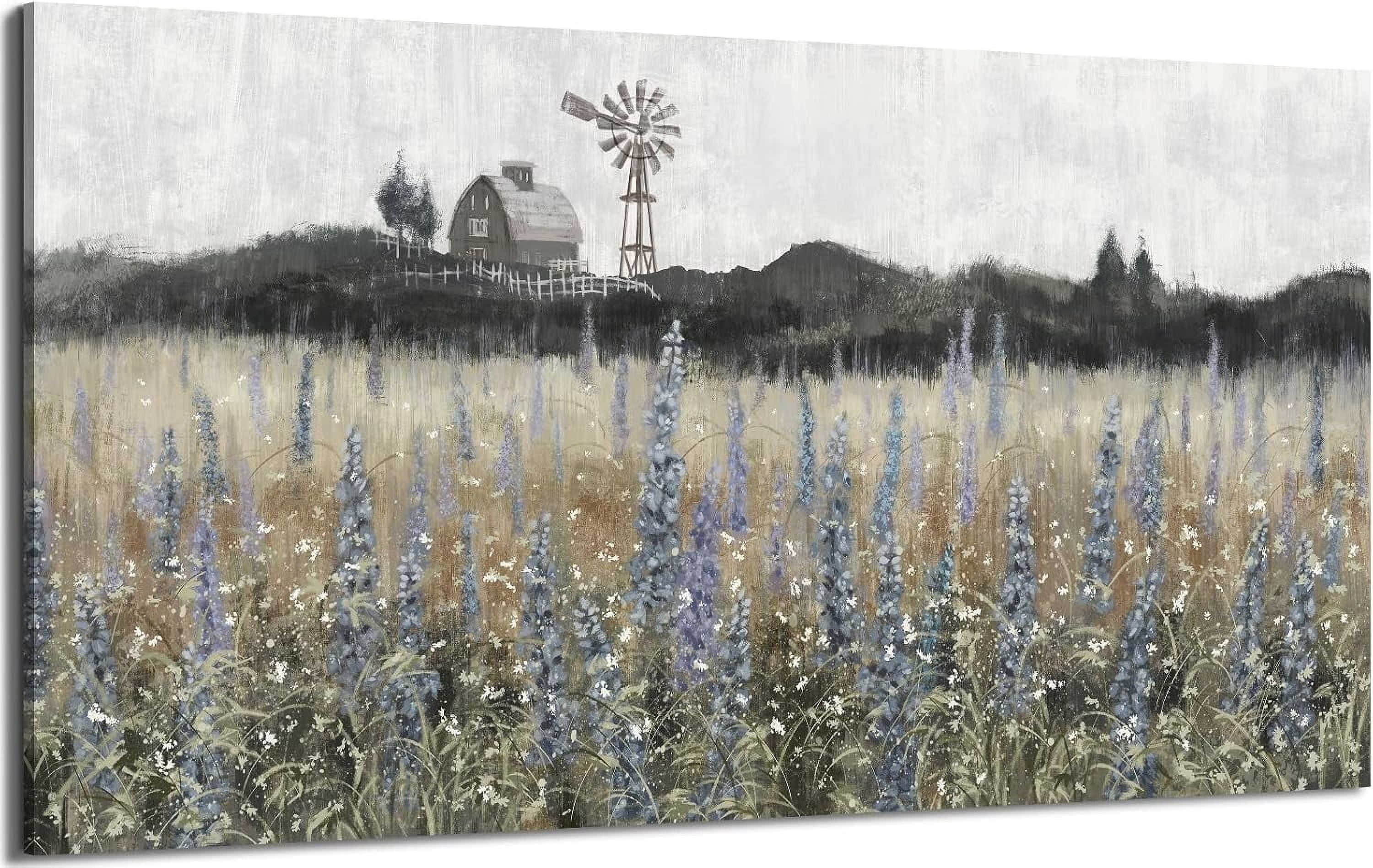 LH137HB-Large Canvas Wall Art for Living Room Rustic Countryside ...