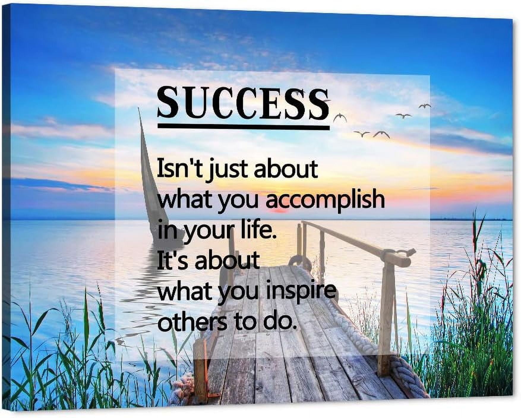 LH137HB-Motivational Canvas Wall Art for Office - Mindset is Everything ...