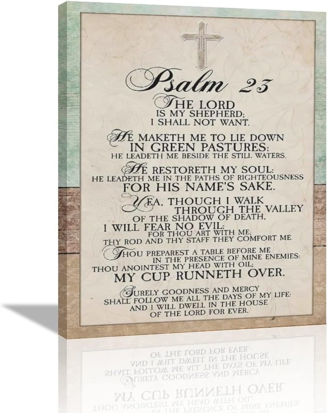 LH138HB-Christian Psalm 23 Wall Art Scripture Bible Verse Pictures ...